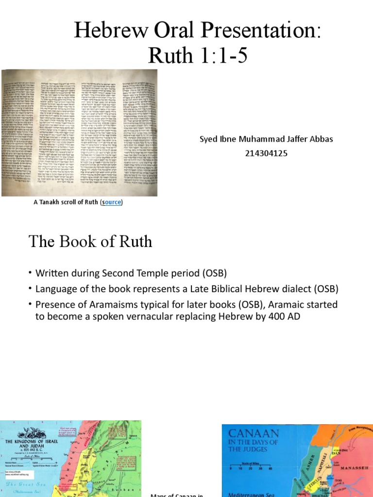 The Famine in Bethlehem: The Story of Ruth and Naomi in Moab | PDF | Hebrew Bible | Ruth ...