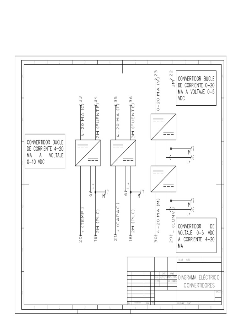 Diagrama Electrico Convertidores | PDF