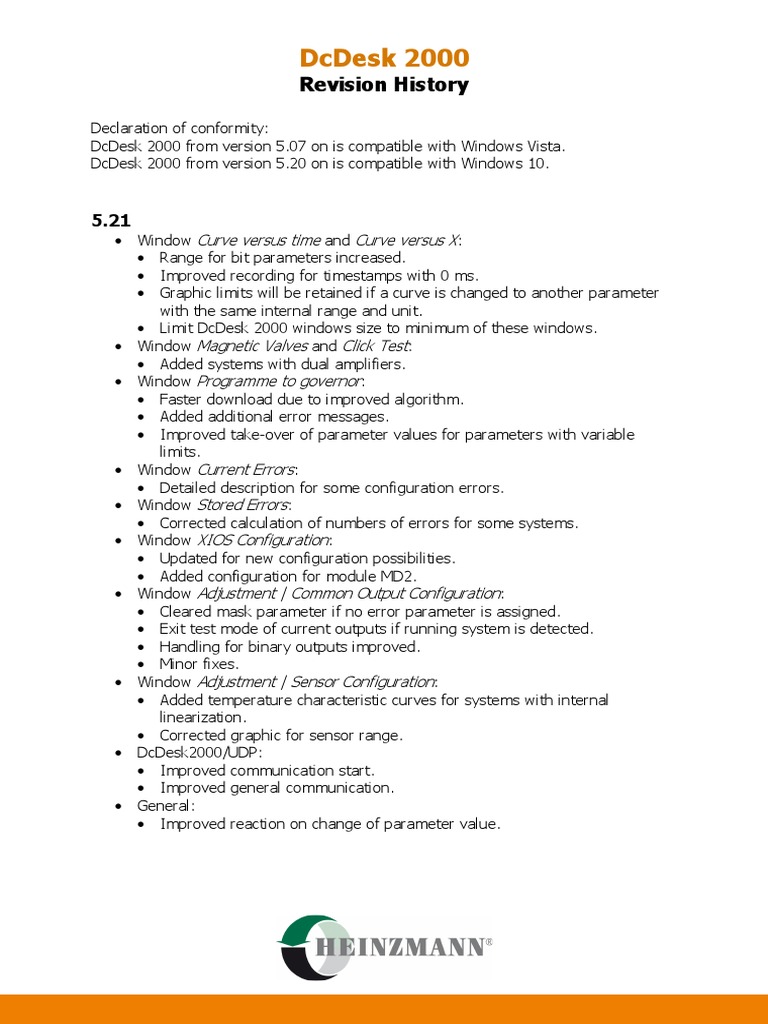 Dcdesk 2000: Revision History | PDF | Parameter (Computer Programming) | Windows Registry