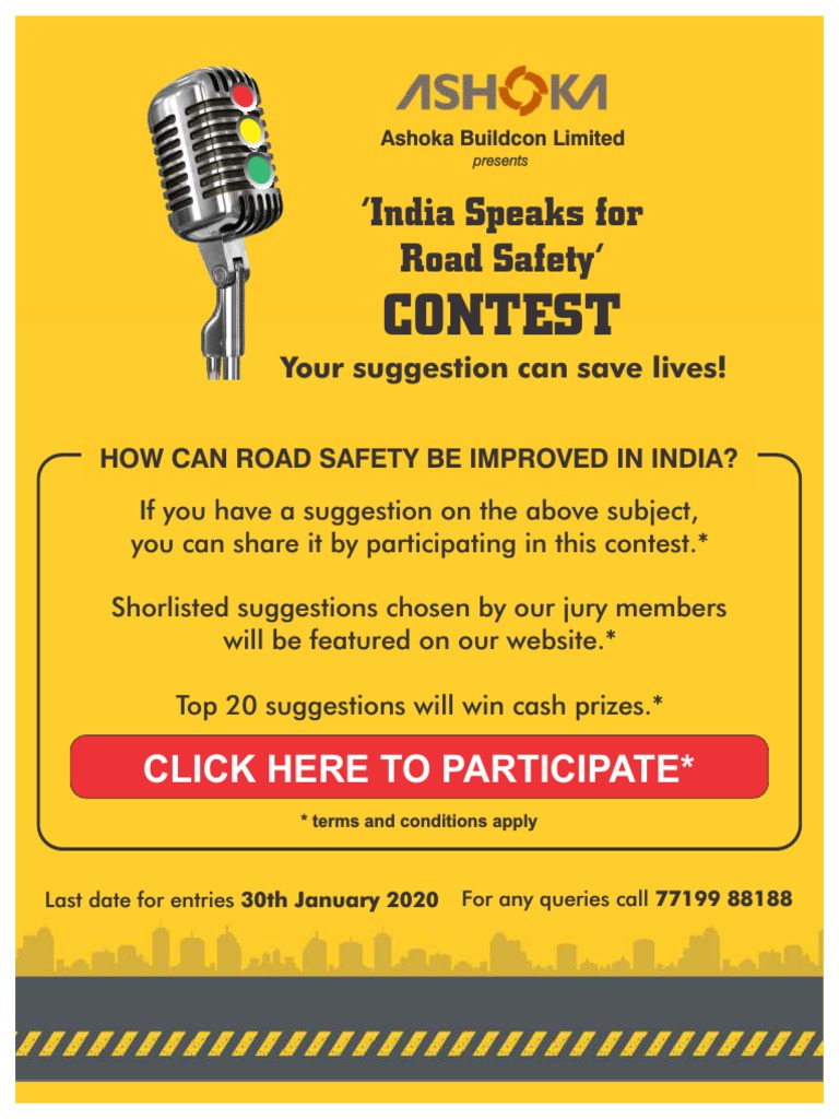 Ashoka Buildcon Road Safety Campaign 2019 | PDF
