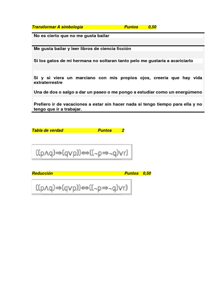 Proposiciones 1 | PDF