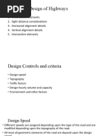 Introduction To Geometric Design | PDF | Lane | Traffic