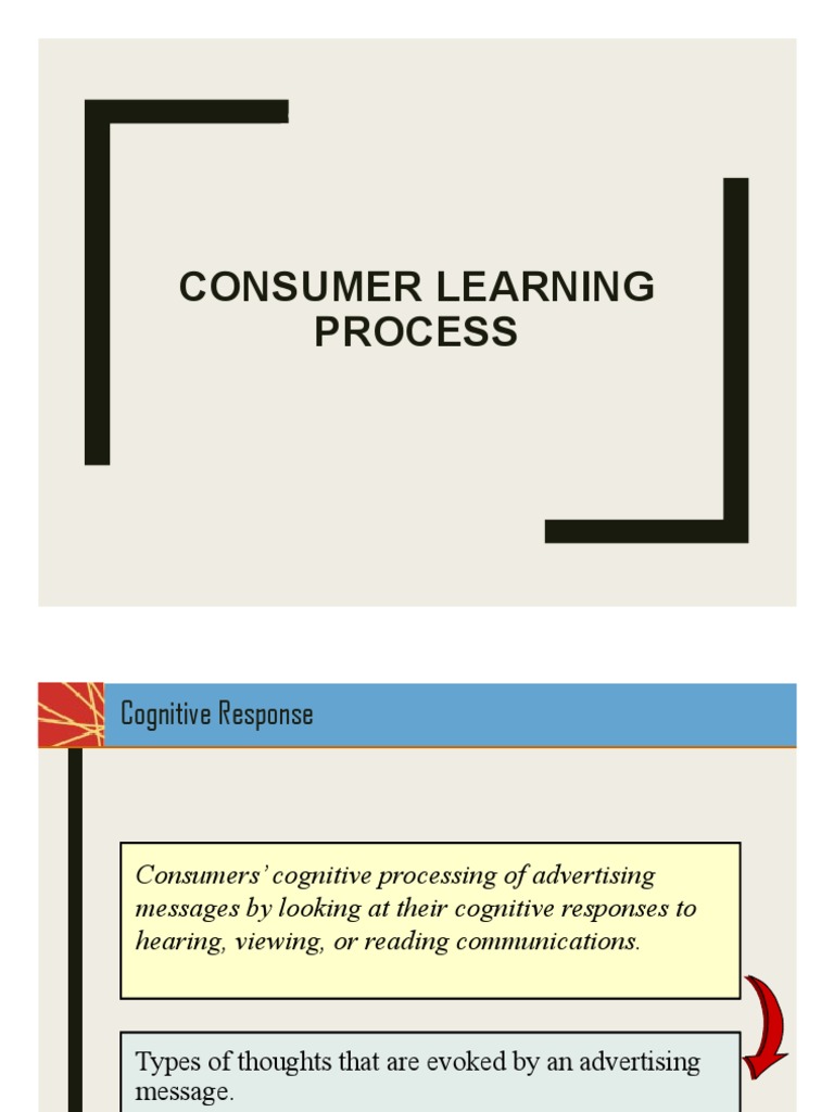 Ppt Consumer Learning Process Pdf Classical Conditioning