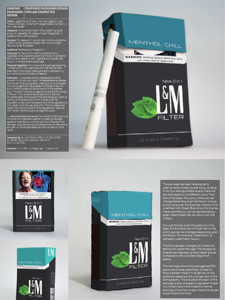 L&M ReBranding 2in1 Cigarettes | PDF | Cigarette | Herbal And Fungal ...