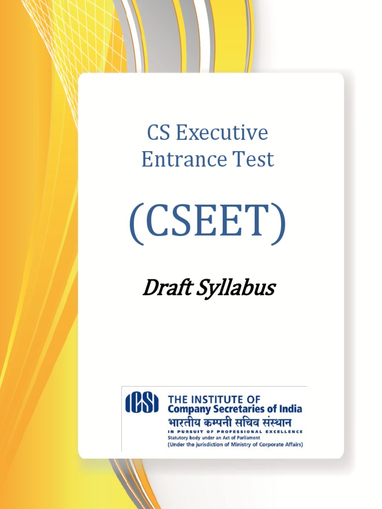 CSEET 2023 Syllabus Overview | PDF | English Grammar | Tort
