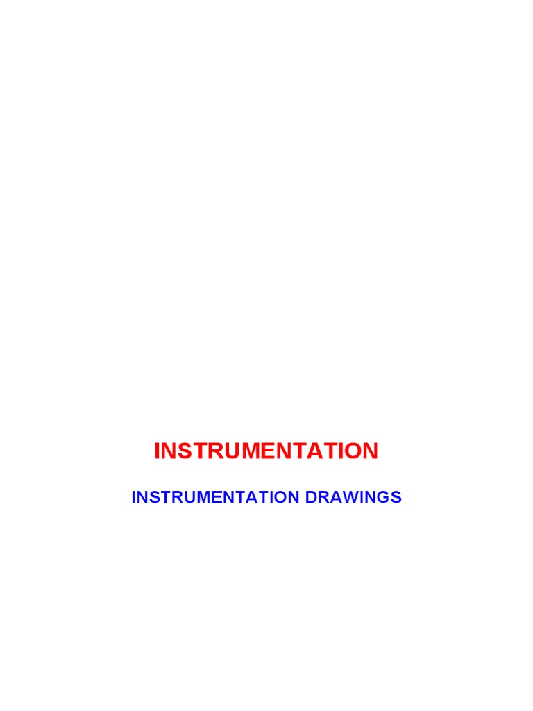 INSTRUMENTATION DRAWINGS - Gamtekmhs | PDF | Control Theory ...