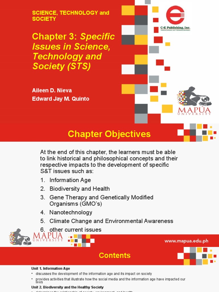 Chapter 3: Specific: Issues in Science, Technology and Society (STS) | PDF | Genetically ...