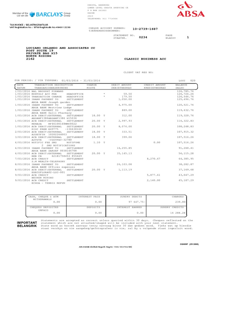 Archived Statement PDF | PDF | Payments | Debit Card