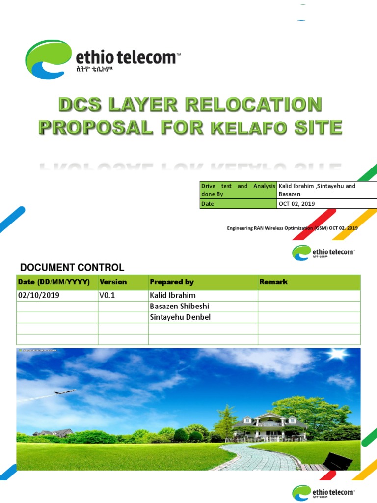 DSC Layer Relocation Proposal For Kelafo Town Site | PDF | Gsm | Wireless