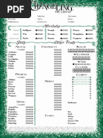 MR Gone Character Sheet | PDF | Role Playing Games | Entertainment