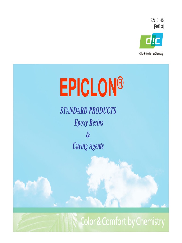 Dic Epoxy 01 PDF | PDF | Epoxy | Chemistry