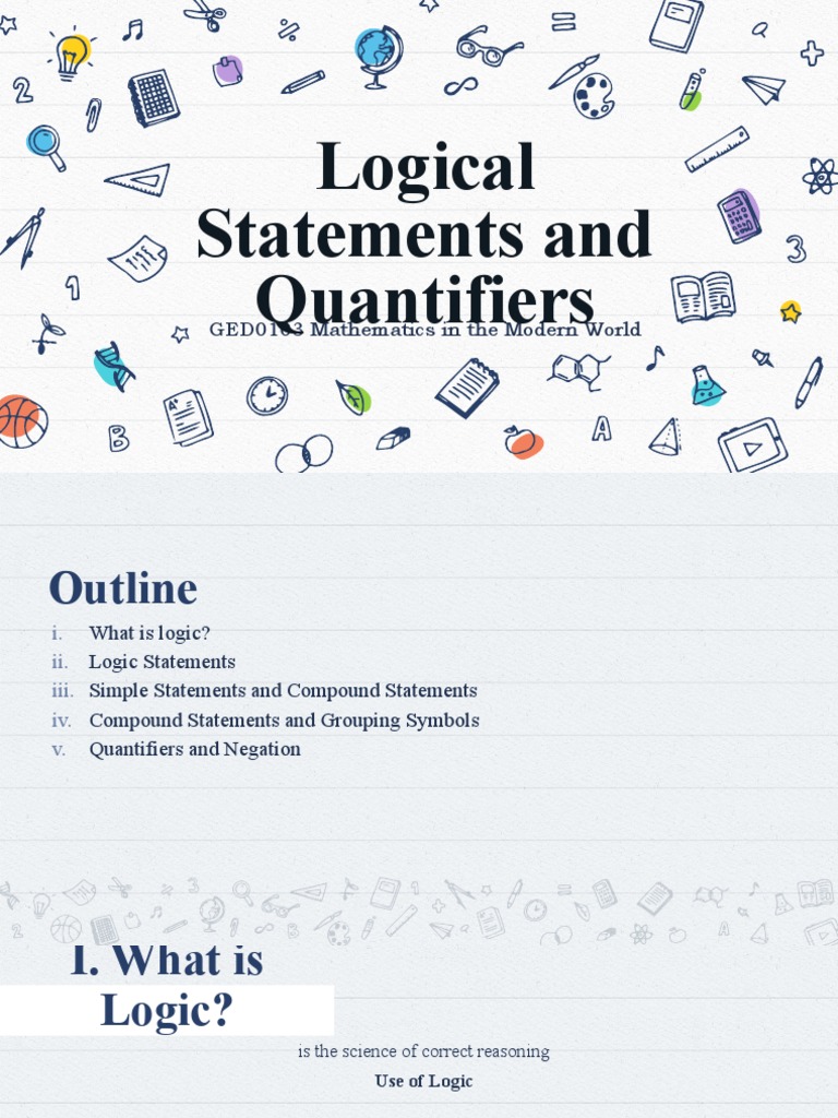 Logic Statements and Quantifiers | PDF | Logic | If And Only If