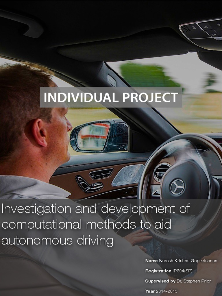 Ethical Algorithms for Self-Driving Cars | PDF | Robot | Robotics