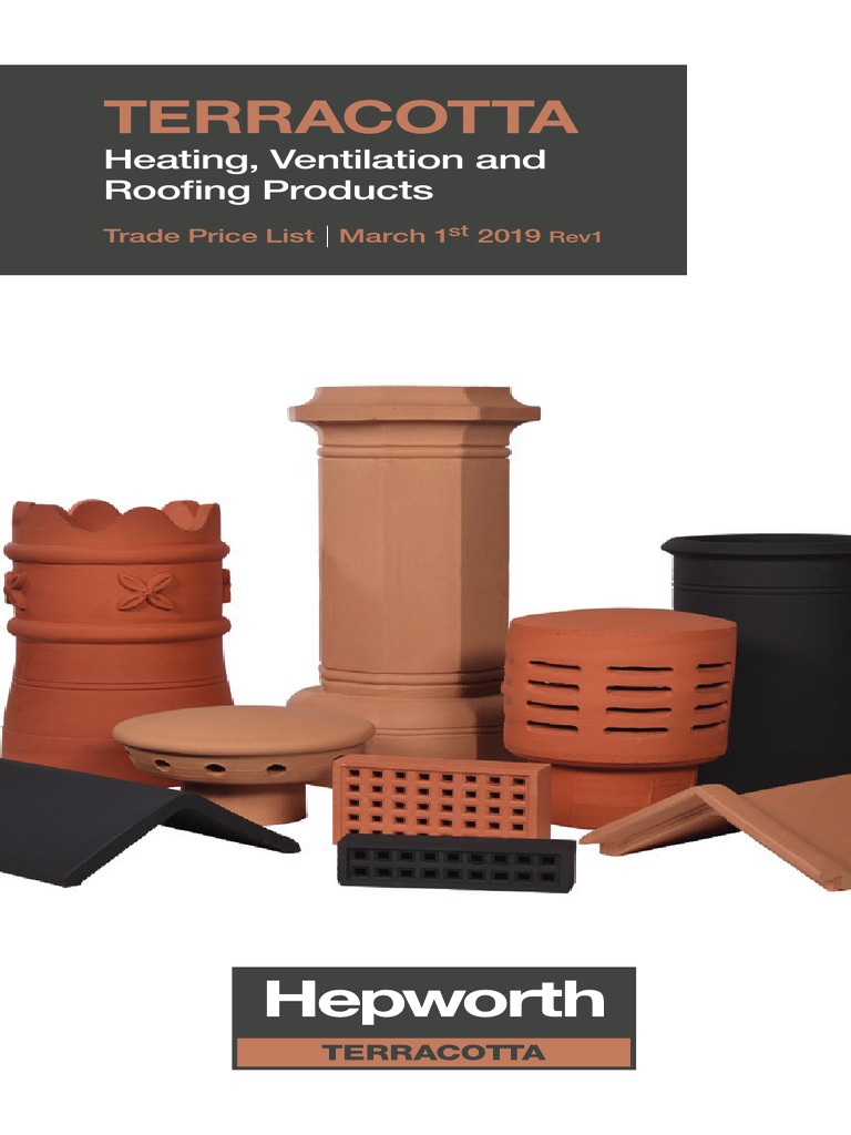 Terracotta Price List TE101 March 1st 2019 Rev1 | PDF | Chimney | Fireplace