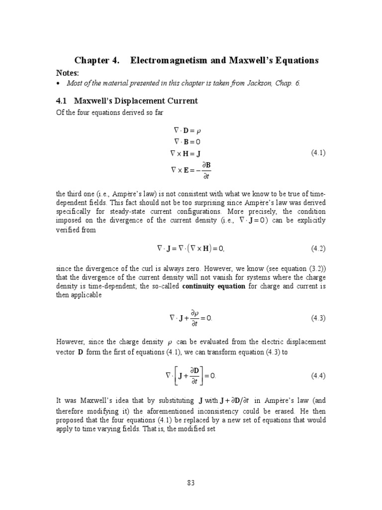Maxwells Equations | PDF | Laplace Transform | Momentum