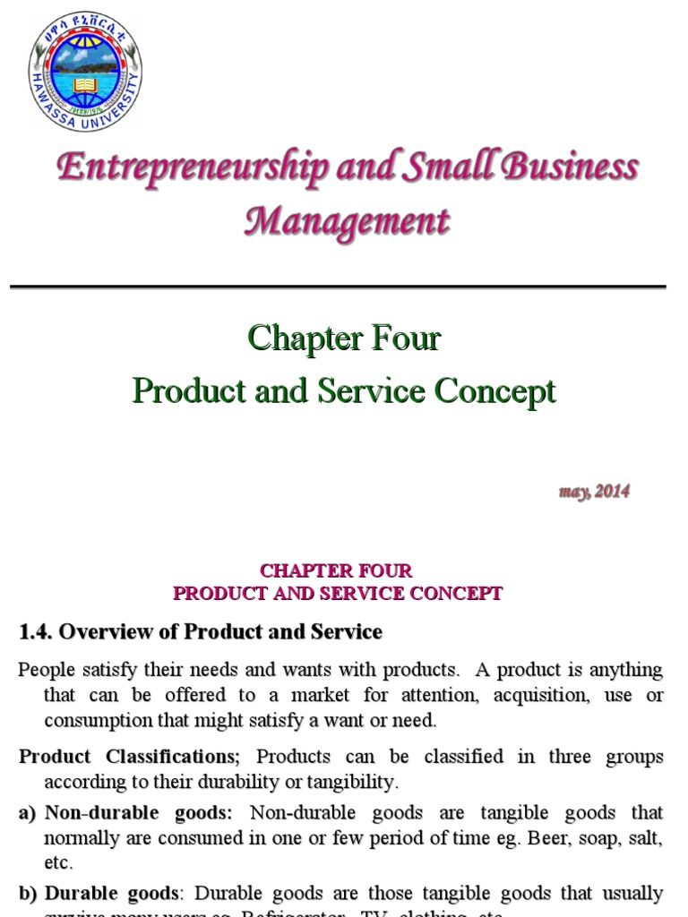 Chapter Four Product and Service Concept | PDF | Intellectual Property ...