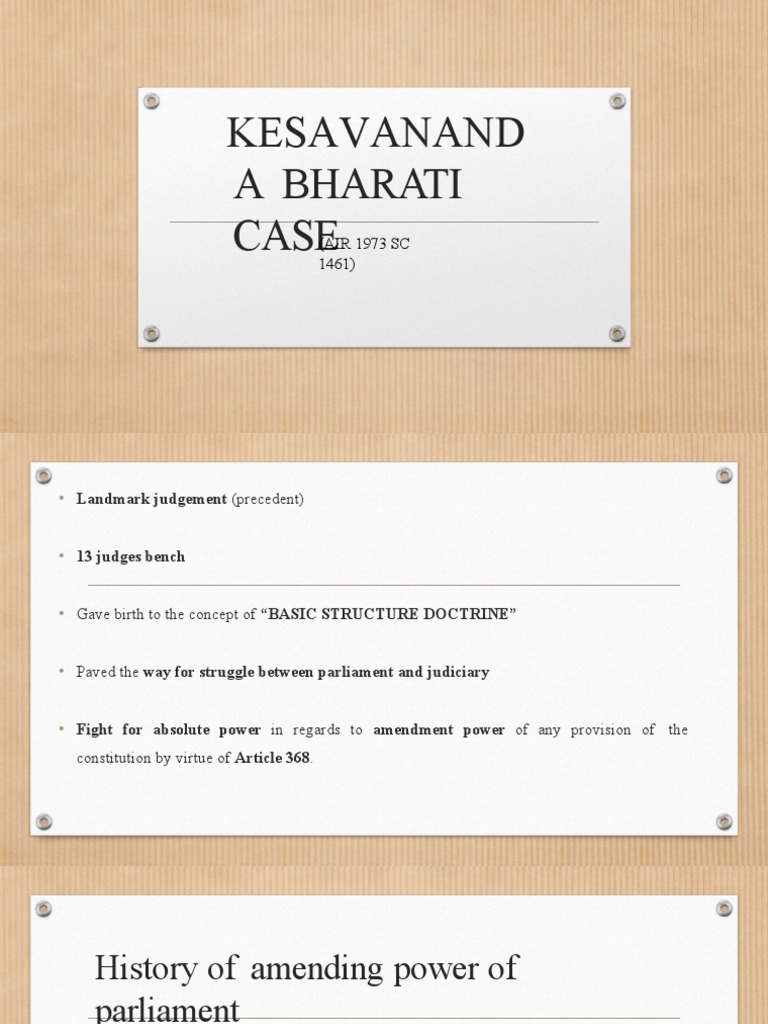 Kesavananda Bharati Case Overview | PDF | Political Charters | Common Law