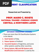 Henry Classification | PDF | Hand | Fingerprint