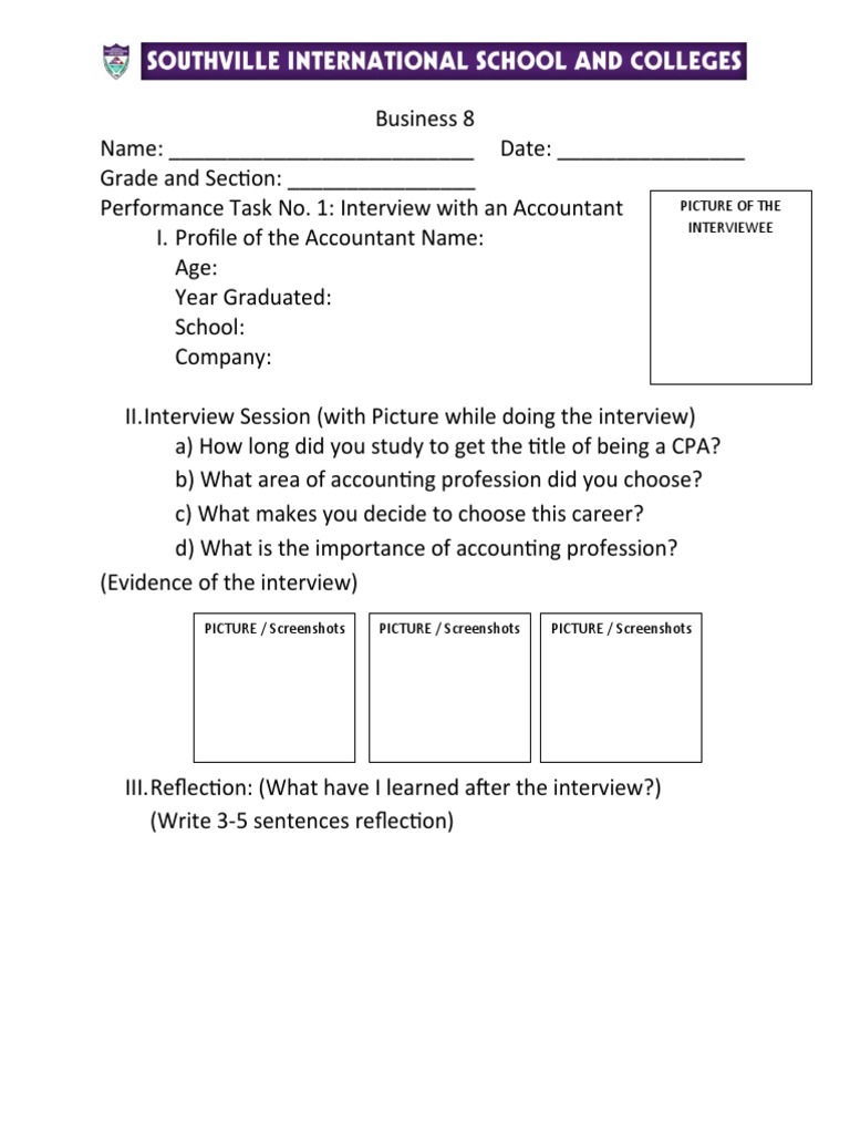 Performance Task No.1 Template - 1 | PDF