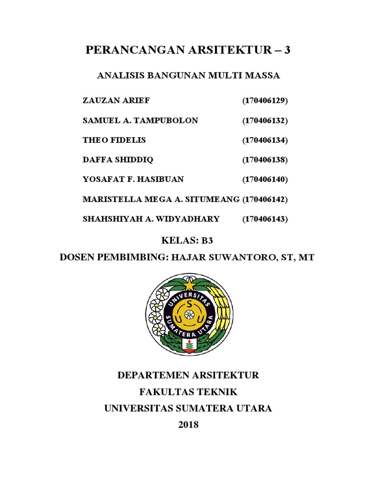 Perancangan Arsitektur 3: Multi Mass Building | PDF