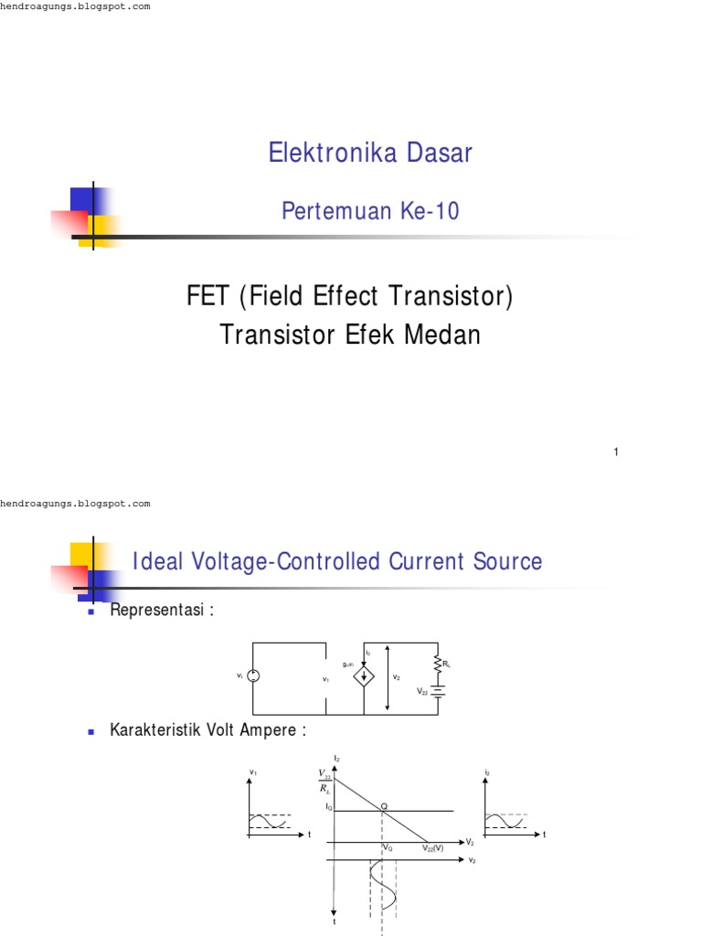 Pertemuan - 10 - (Field Effect Transistor) | PDF