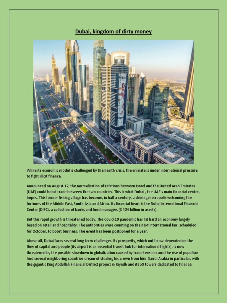 Dubai Money Laundering - UAE Corruption - Rashid AL Maktoum | PDF ...