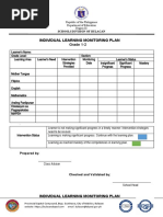 Catch Up Plan Template | PDF