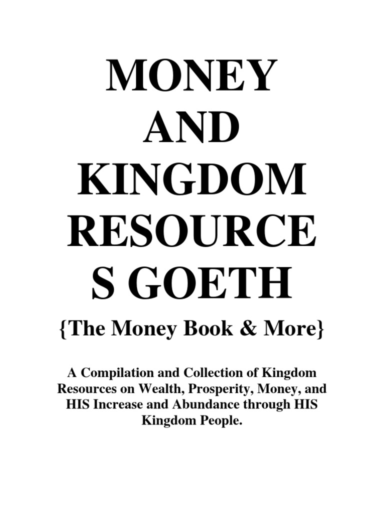 The Money Book | PDF | Elder (Christianity) | Christian Church