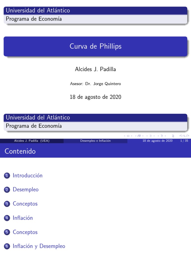 Desempleo e Inflaci N | PDF | Desempleo | Ciencias sociales