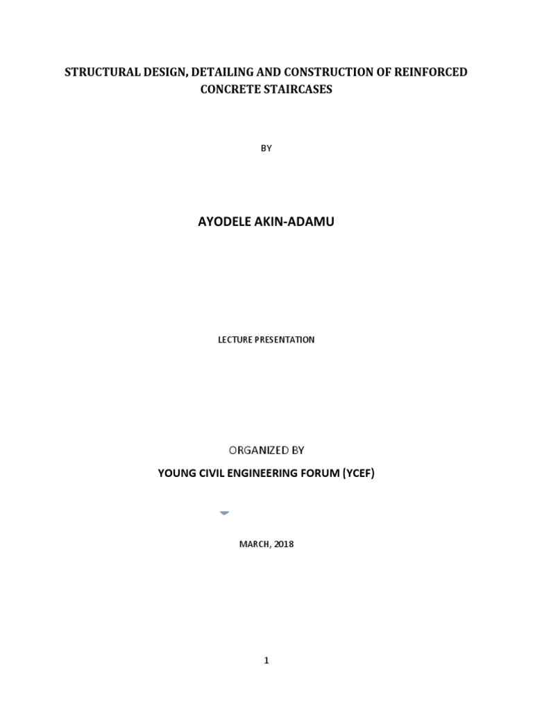 Structural Design Detailing and Construc PDF | PDF | Stairs ...