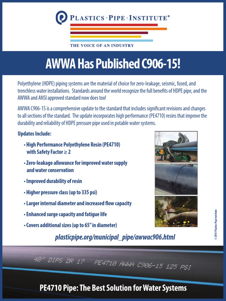 Awwa-C906-15 AWWA Has Published C906-15! | PDF