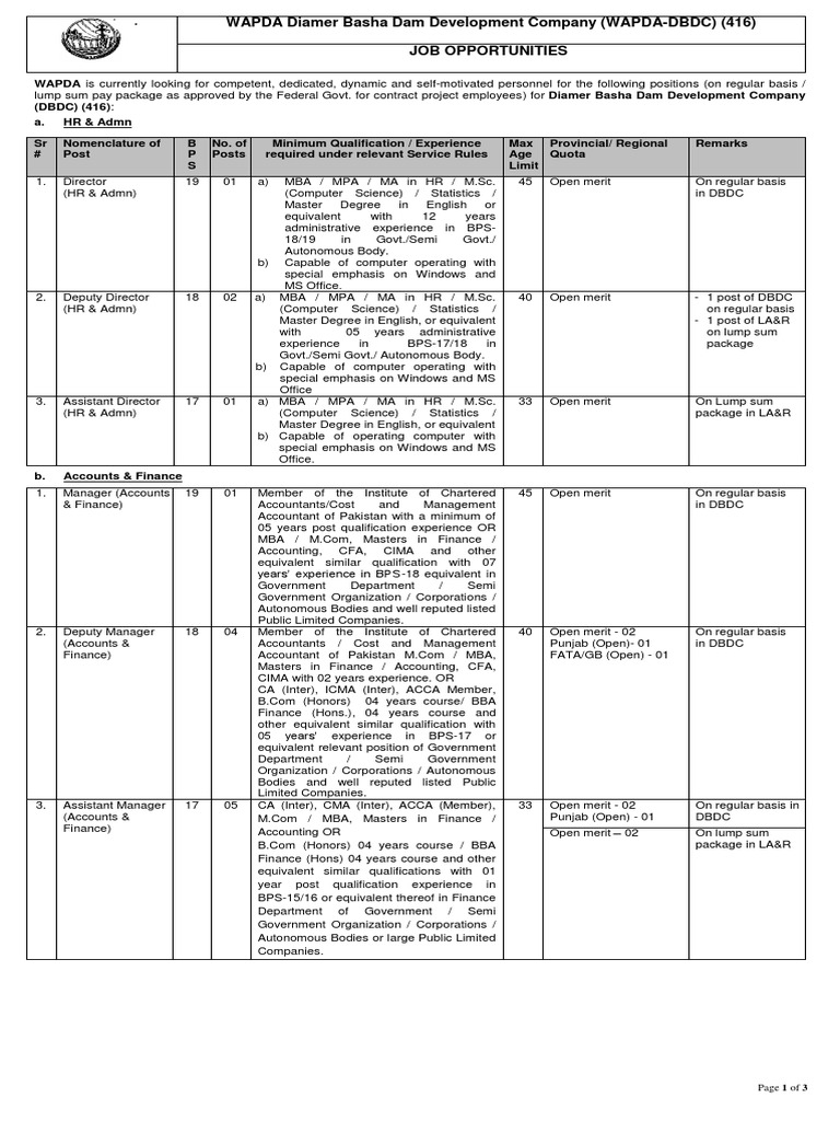 Wapda | PDF | Accountant | Academic Degree
