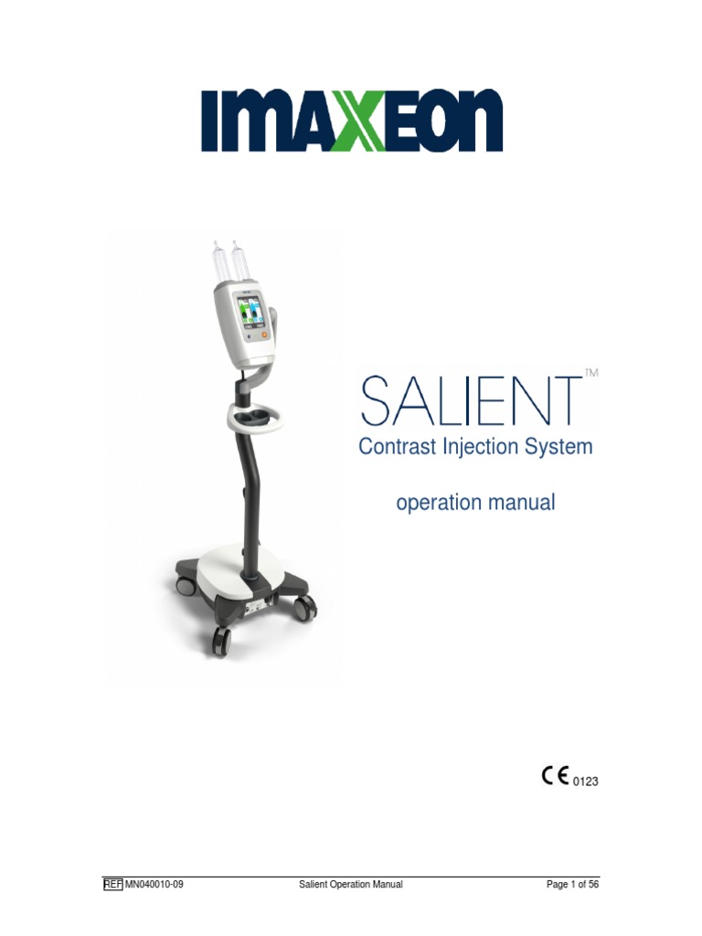 Contrast Injection System Operation Manual | PDF | Syringe | Fuel Injection