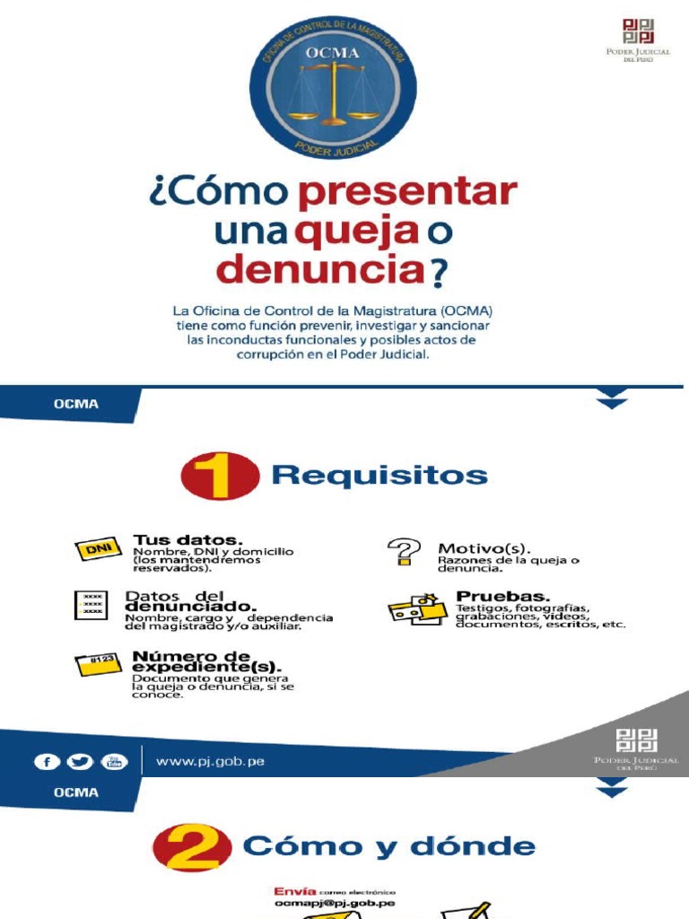 Como Presentar Una Queja o Denuncia | PDF