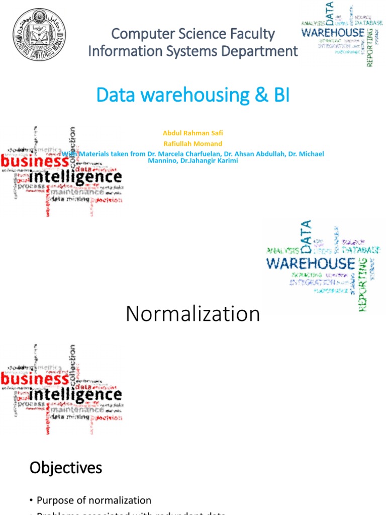 02 Normalization | PDF | Information Technology | Data Management
