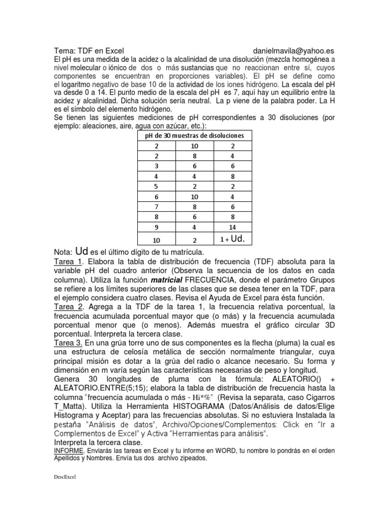 TDF en Excel | PDF | Ph | Solución