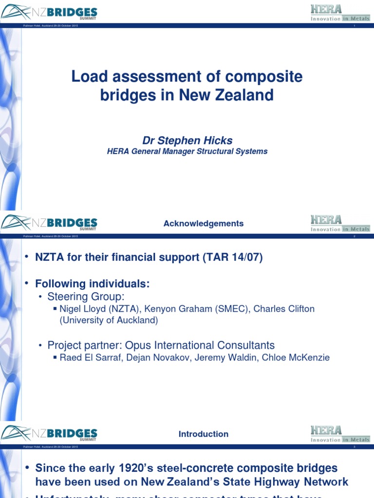 Load Assessment of Composite Bridges | PDF | Strength Of Materials ...