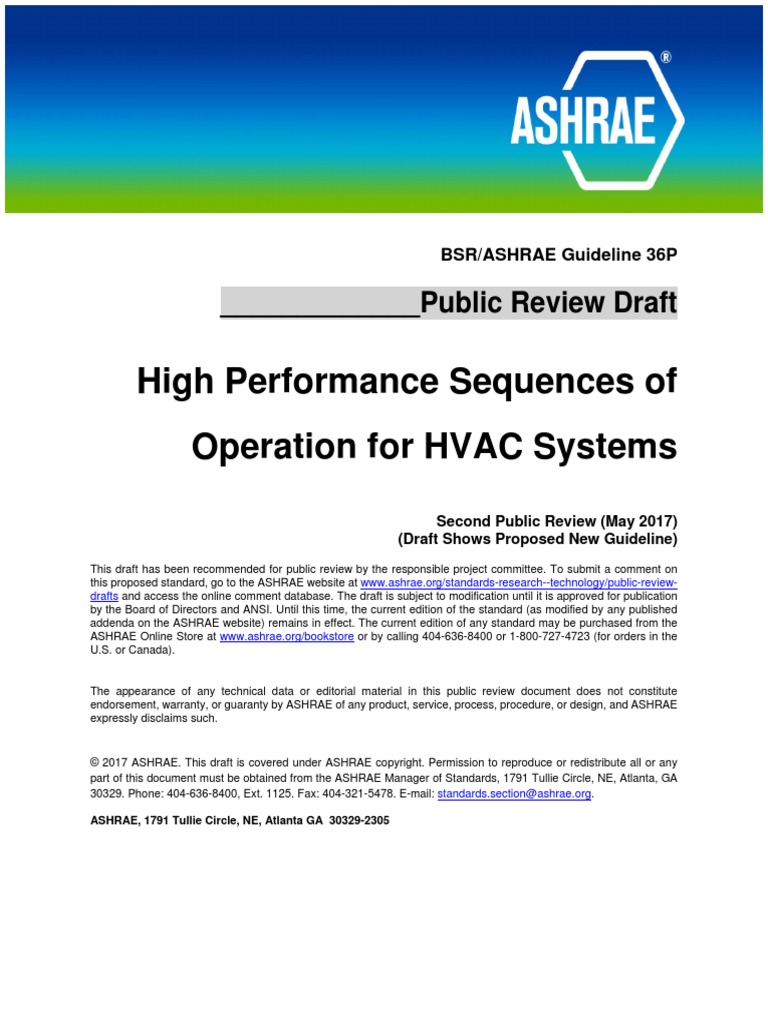 Ashrae Programming Sequence Standards | PDF | Ventilation (Architecture ...