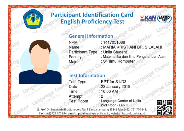 NPM Name Participant Type Faculty Major: 1417051088: Maria Kristiani Br ...