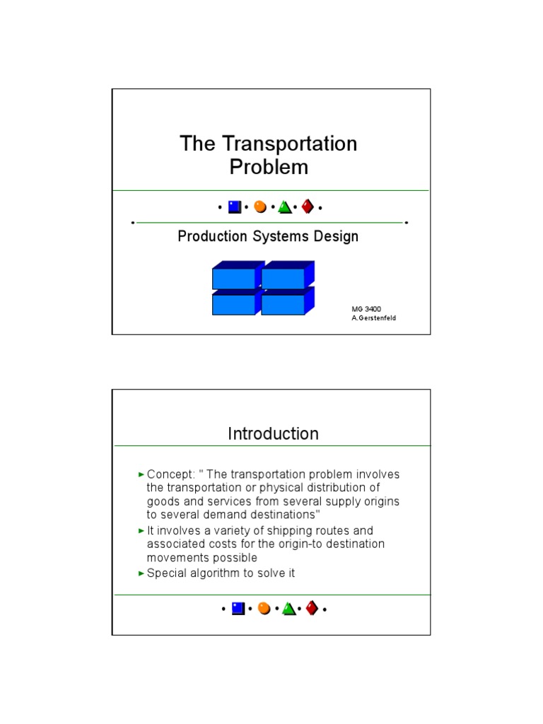 1a. METODOS DE TRANSPORTE (TPMODEL) | PDF | Mathematical Optimization ...