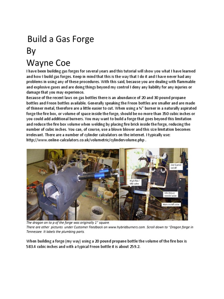 Build A Gas Forge | PDF | Forge | Infrared