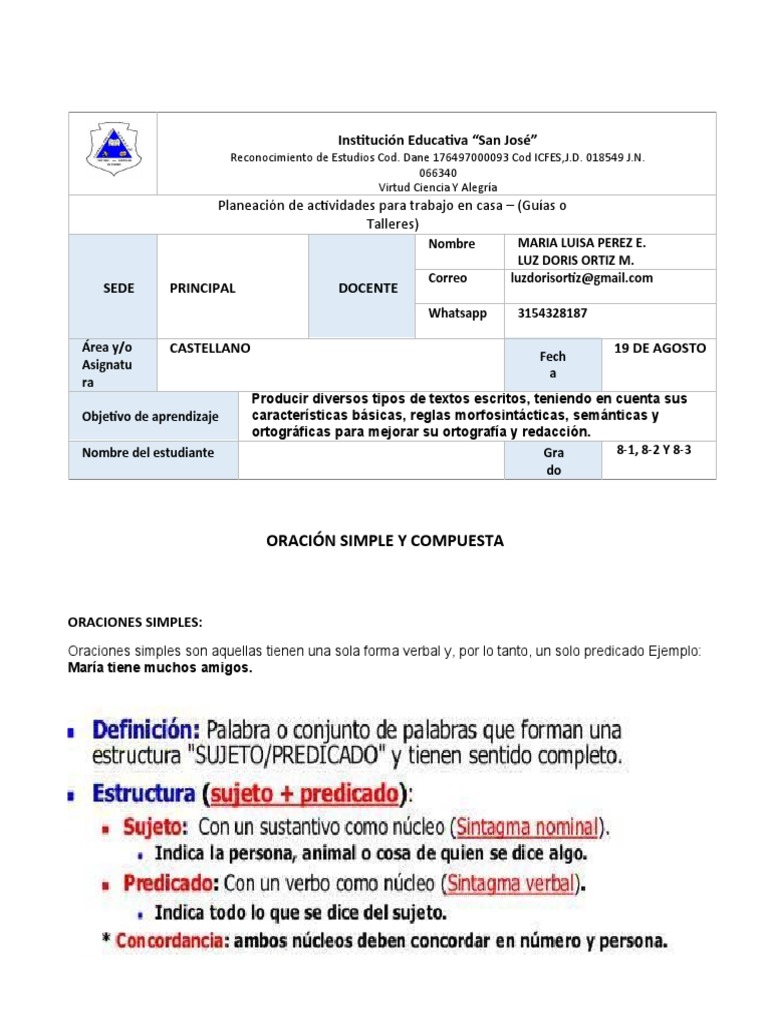 Guia de Castellano 2 de Doris | PDF
