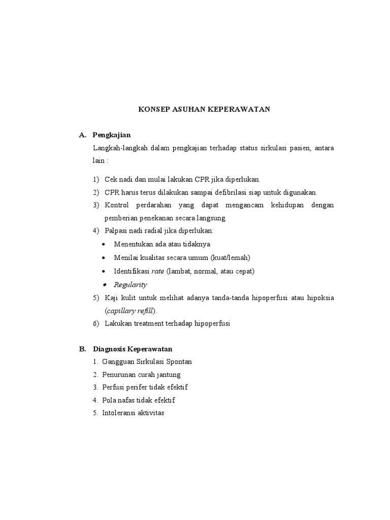 Penanganan Perfusi Perifer Tidak Efektif | PDF