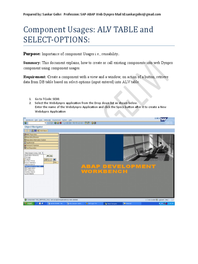 Select Options and Alv Table | PDF | Software | Button (Computing)