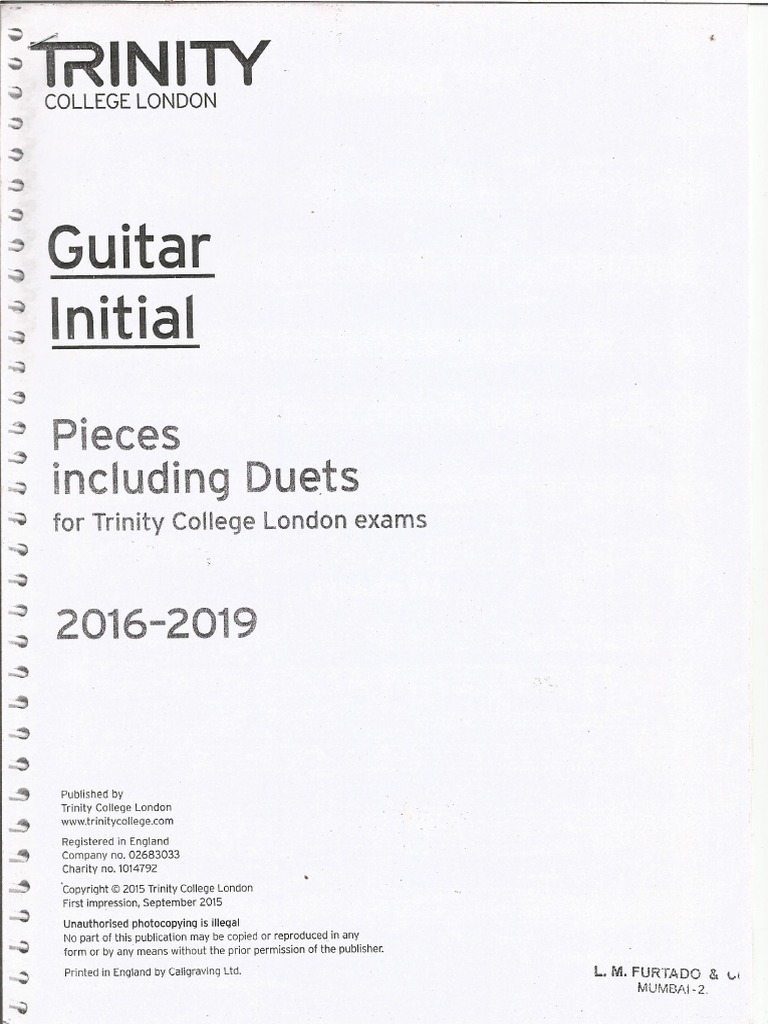 Trinity Guitar Initial PDF | PDF