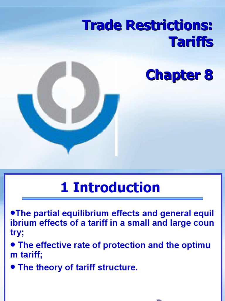 Trade Restrictions: Tariffs | PDF | Tariff | Economics