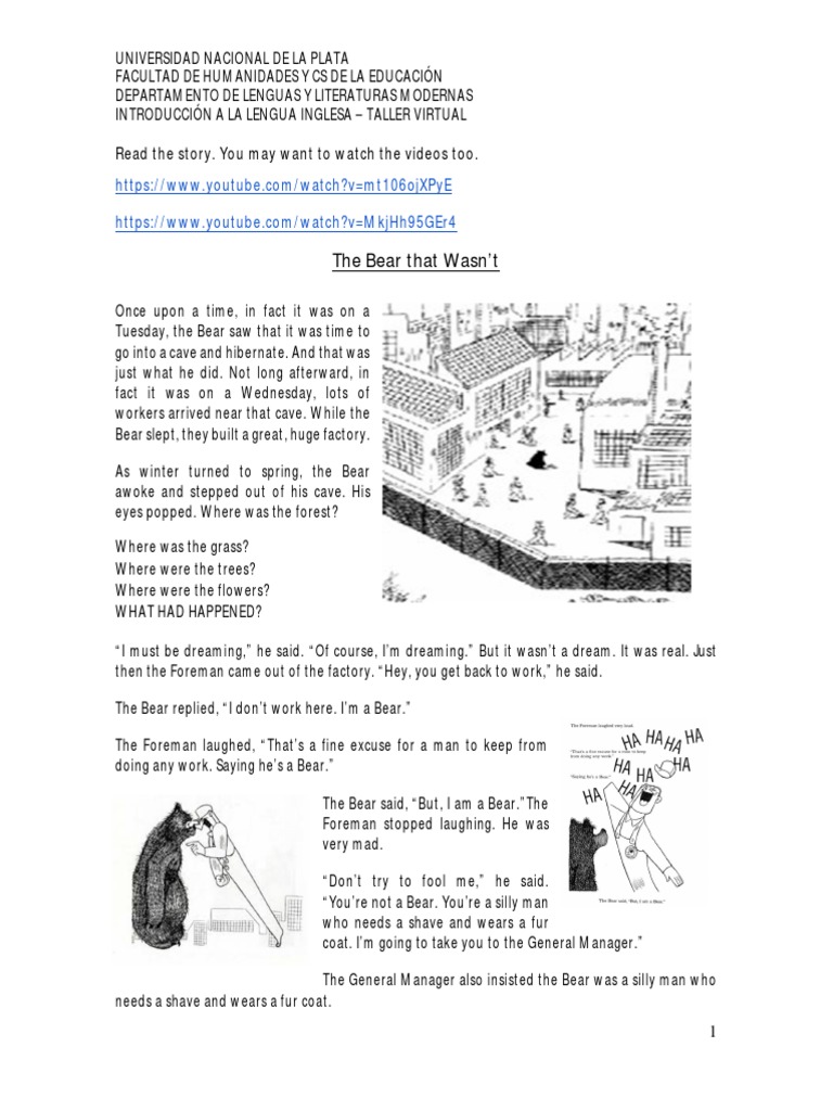 The Bear That Wasnt (Story) | PDF