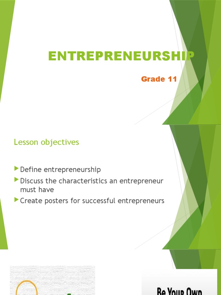 Entrepreneurship: Grade 11 | PDF | Entrepreneurship | Behavior Modification