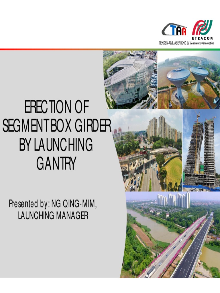 Launching Girder Presentation | PDF | Crane (Machine) | Transport ...