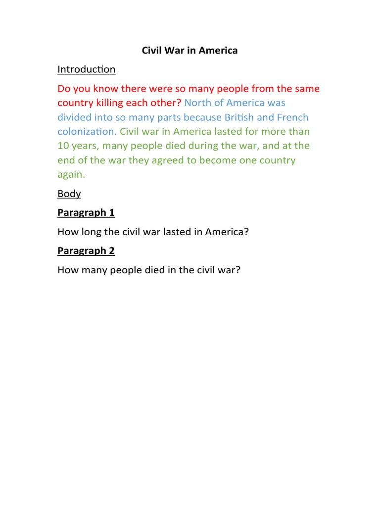 Civil War in America | PDF | History